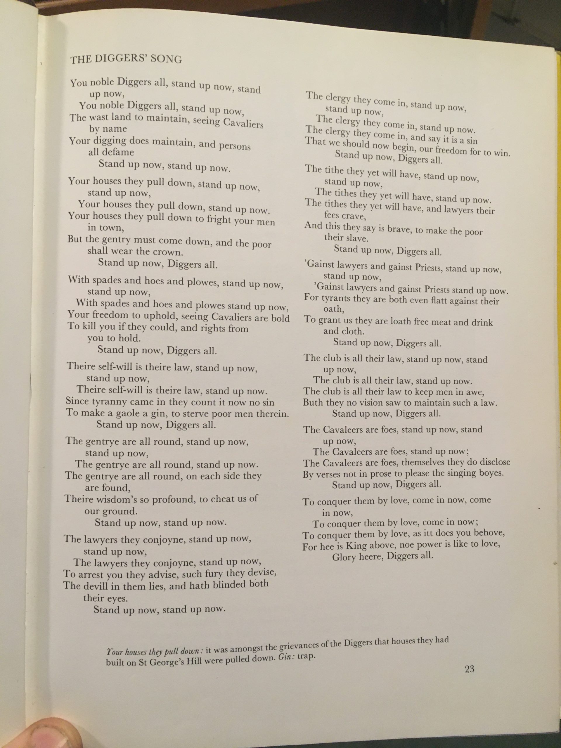 (1649) The Diggers’ Song | Three Acres And A Cow
